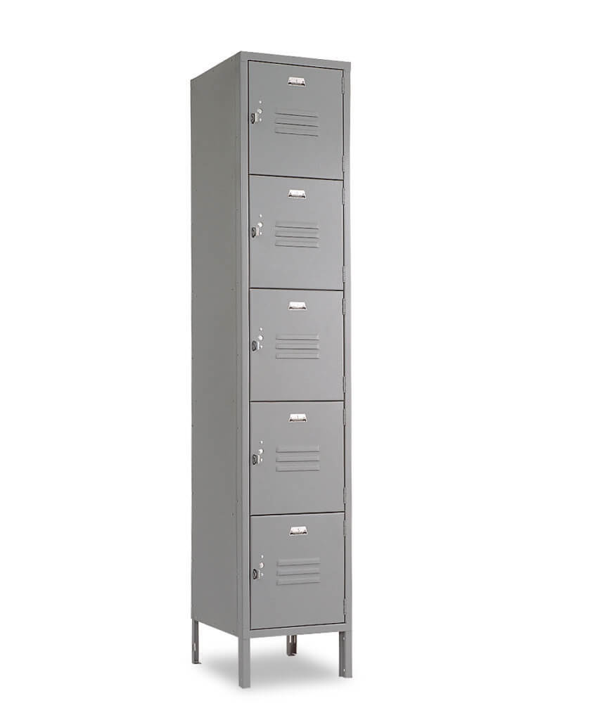 Penco Vanguard Lockers 5 Tier x 1 Wide - Robinson Steel Co.