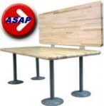 ADA Locker Room Bench with Back Support - Robinson Steel Co.