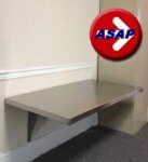 ADA Stainless Steel Wall Mounted Locker Room Bench - Robinson Steel Co.