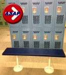 Plastic Locker Benches With Choice Of Pedestal - Robinson Steel Co.